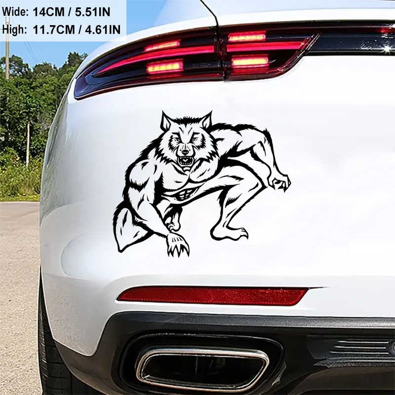 cool werewolf mythical creature car sticker laptop vehicle - Temu ...