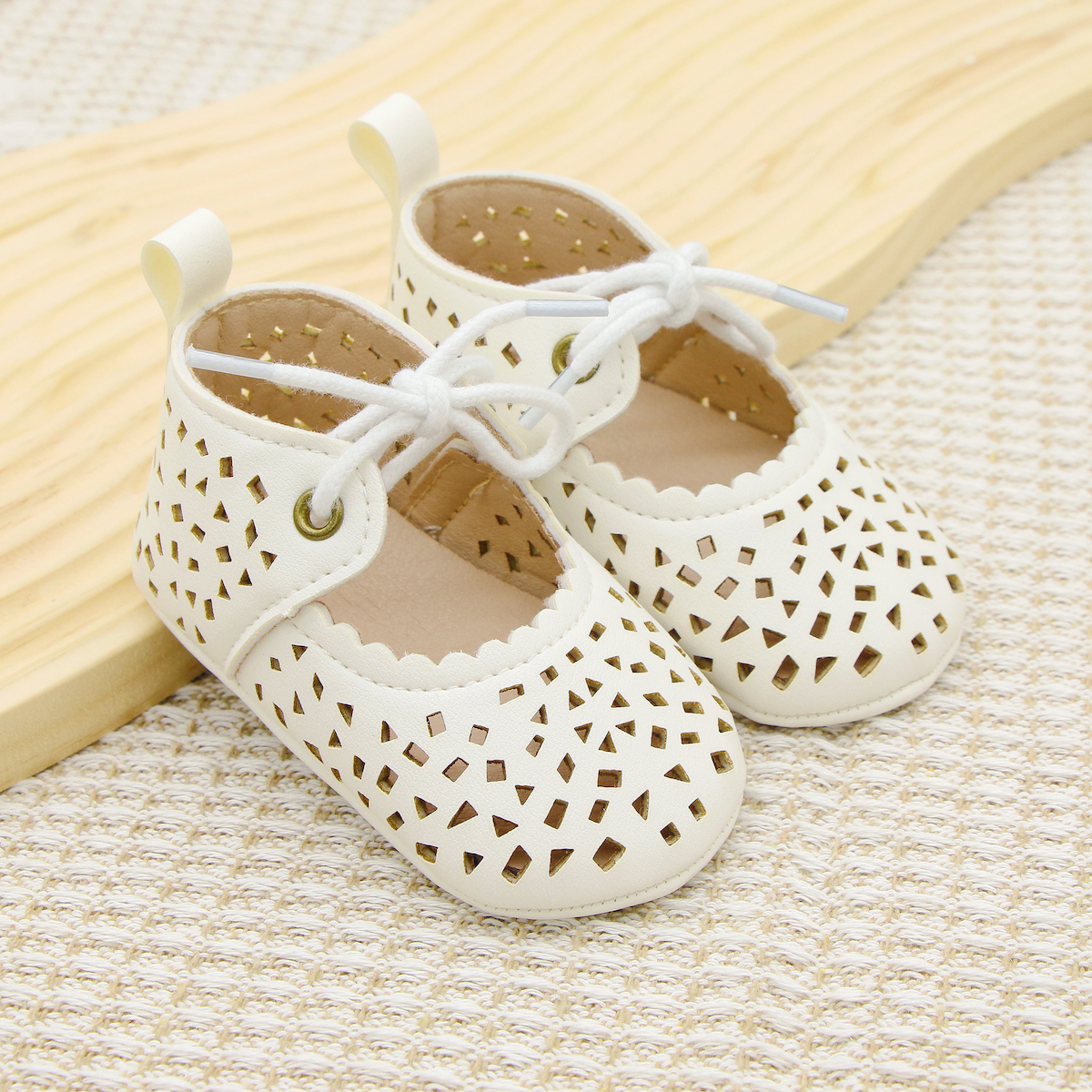 Casual Breathable Lace Up Sandals For Baby Girls, Lightweight Comfortable Anti Slip Sandals For ...