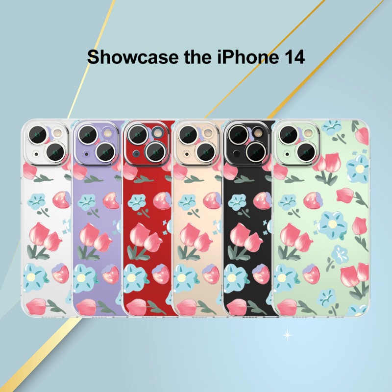 Tulip Uv Print Matt Phone Case Tpu Phone Cover 360 Degree - Temu Denmark