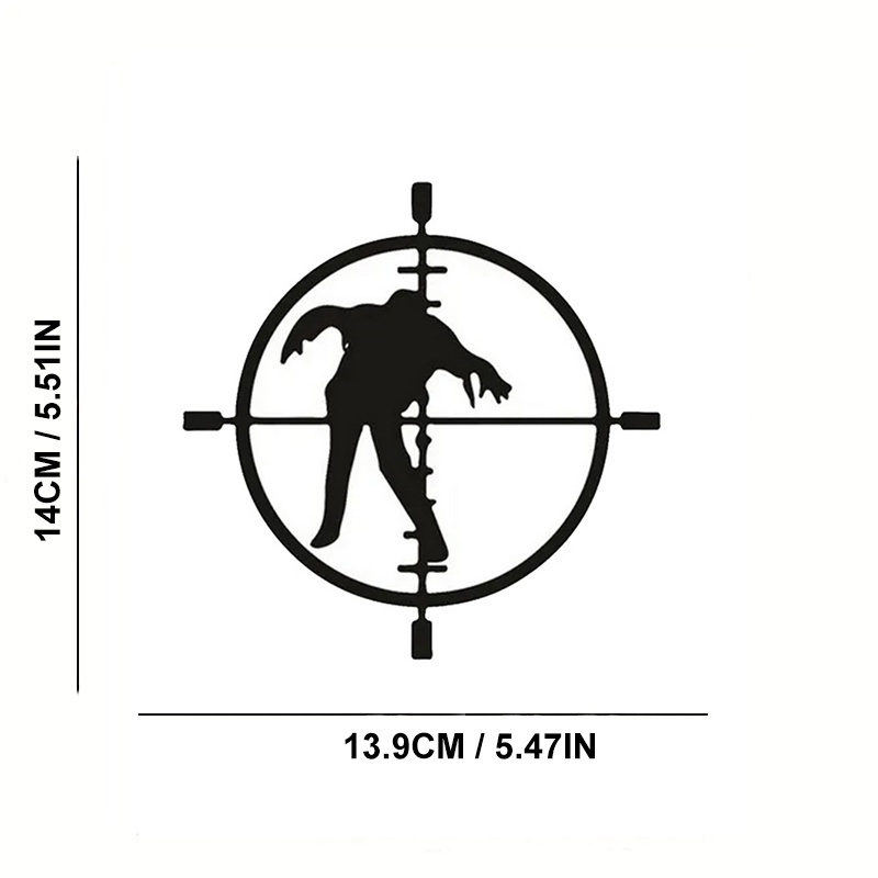 Funny Shooting Zombie Car Stickers Laptop Motorcycle - Temu Australia