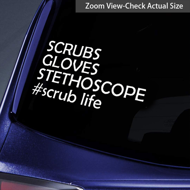 Scrubs Gloves Stethoscope Car Sticker Laptop Water Bottle - Temu Canada