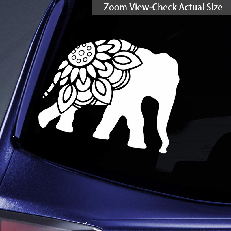 Worship Elephant Pattern Car Sticker Laptop Bottle Truck - Temu Australia