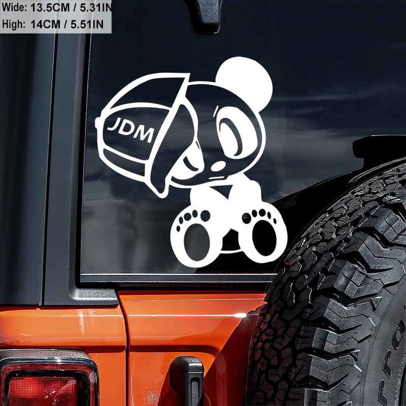 Panda Jdm Cute Vinyl Die Cut Bumper Car Stickers Truck Bike - Temu ...