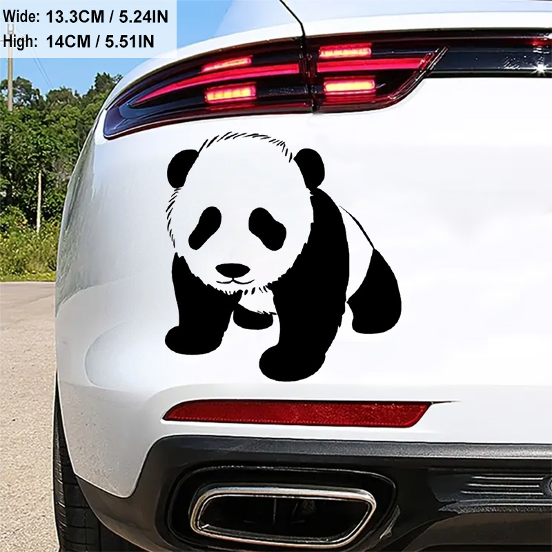 Cute Panda Car Stickers Laptop Water Bottle Car Truck Van - Temu Canada