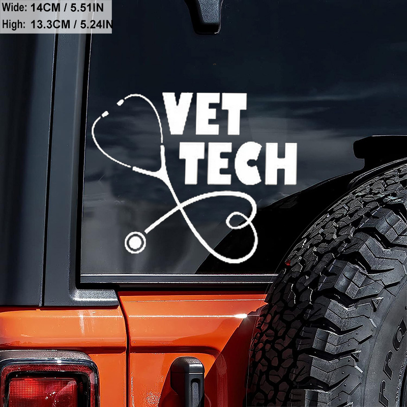 Graphics Vet Tech Nurse Stethoscope Vinyl Die Cut Bumper Car - Temu Denmark