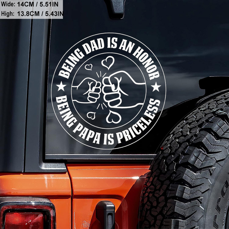 A Dad An Papa Car Sticker Laptop Bottle - Temu Canada
