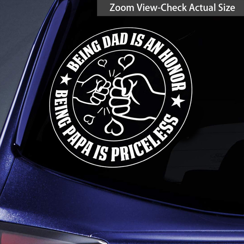 A Dad An Papa Car Sticker Laptop Bottle - Temu Canada