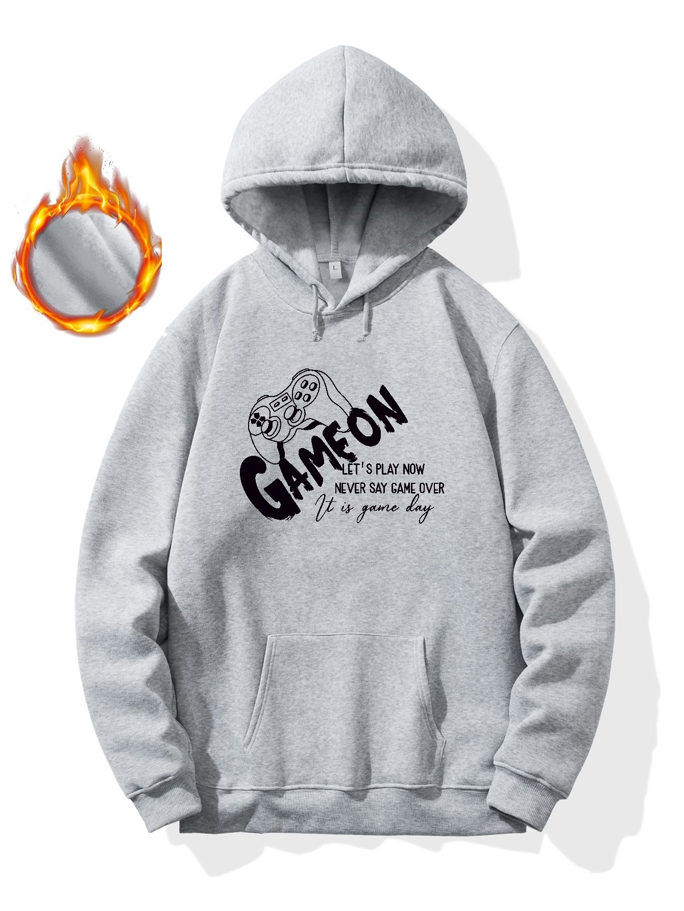 Men's Long Sleeve Game Console Pattern Print Hoodies Street - Temu ...