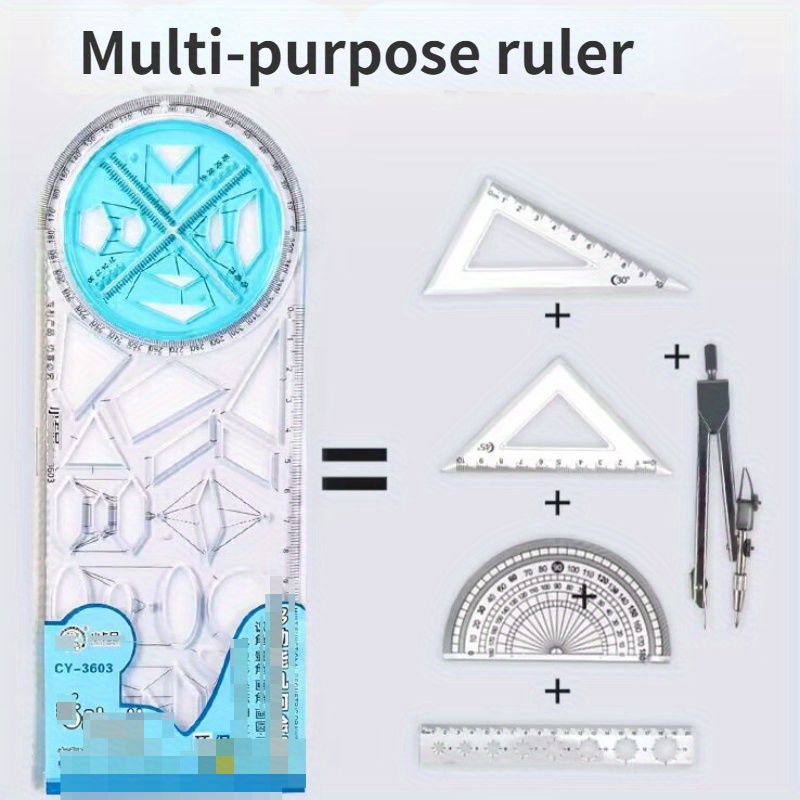 Multi Functional Engineer Ruler Multifunctional Drawing Of School ...