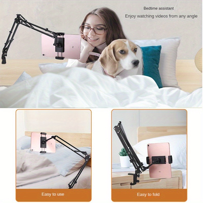 Metal Desktop Bracket Long Arm Tablet Computer Bracket Bed - Temu
