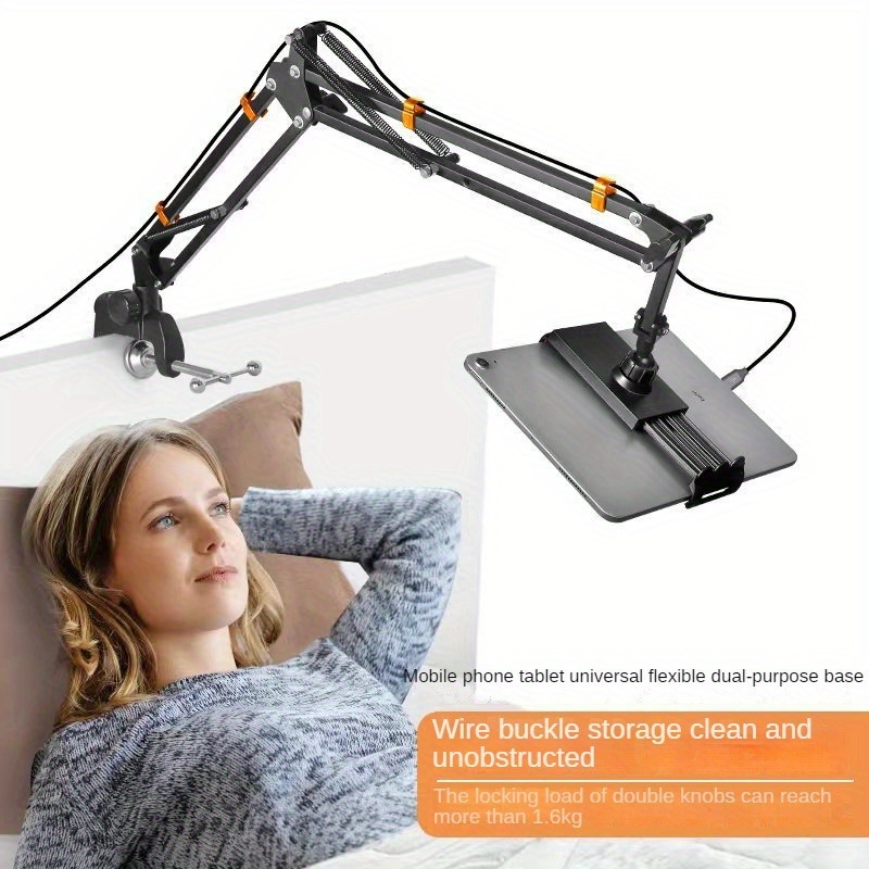 Metal Desktop Bracket Long Arm Tablet Computer Bracket Bed - Temu