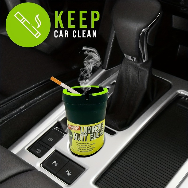 glow in dark ashtray self extinguishing cup portable ash Temu