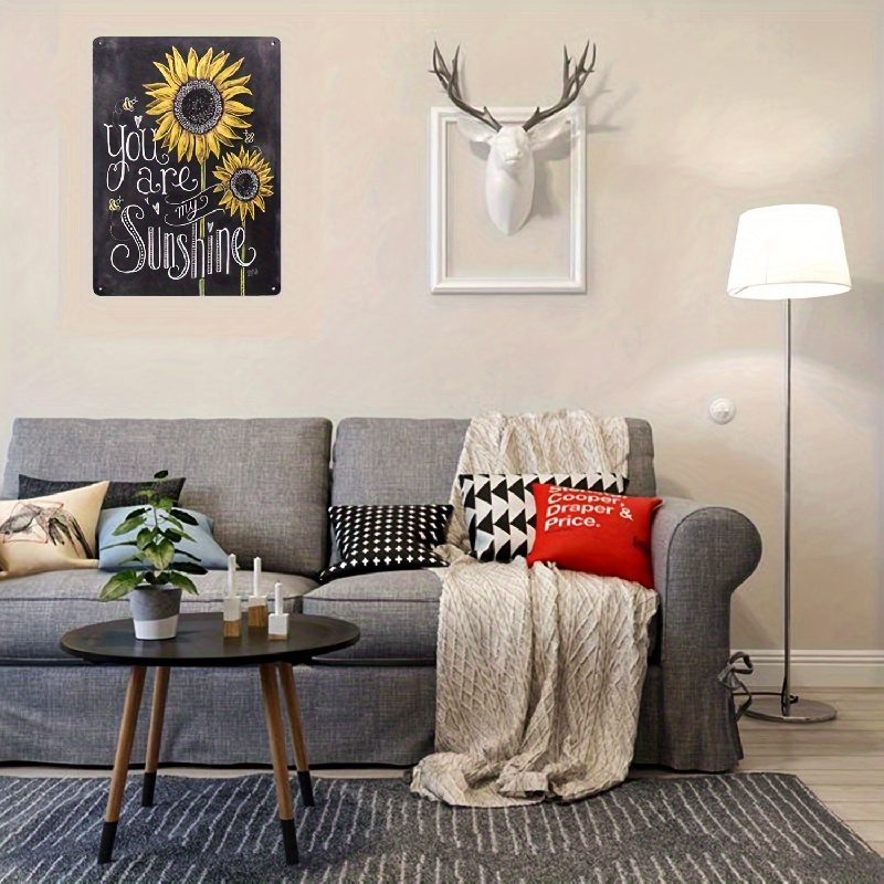 Colorful Sunflowers " Sunshine" Retro Vintage Metal Tin Sign - Temu ...