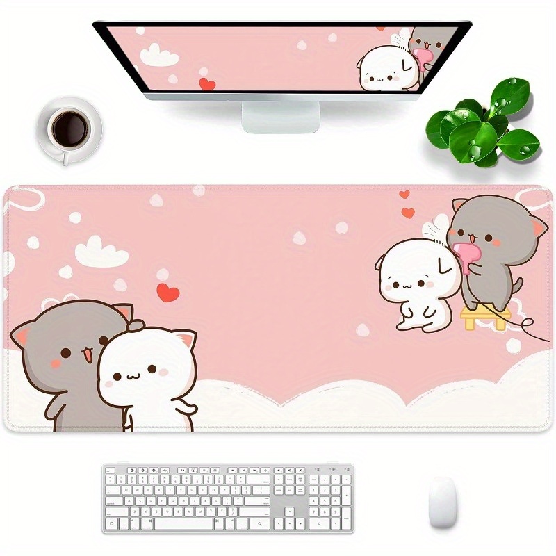 Mouse Pad Cat Xxl Kawaii Gaming Mouse Pad Animal Theme Women - Temu ...