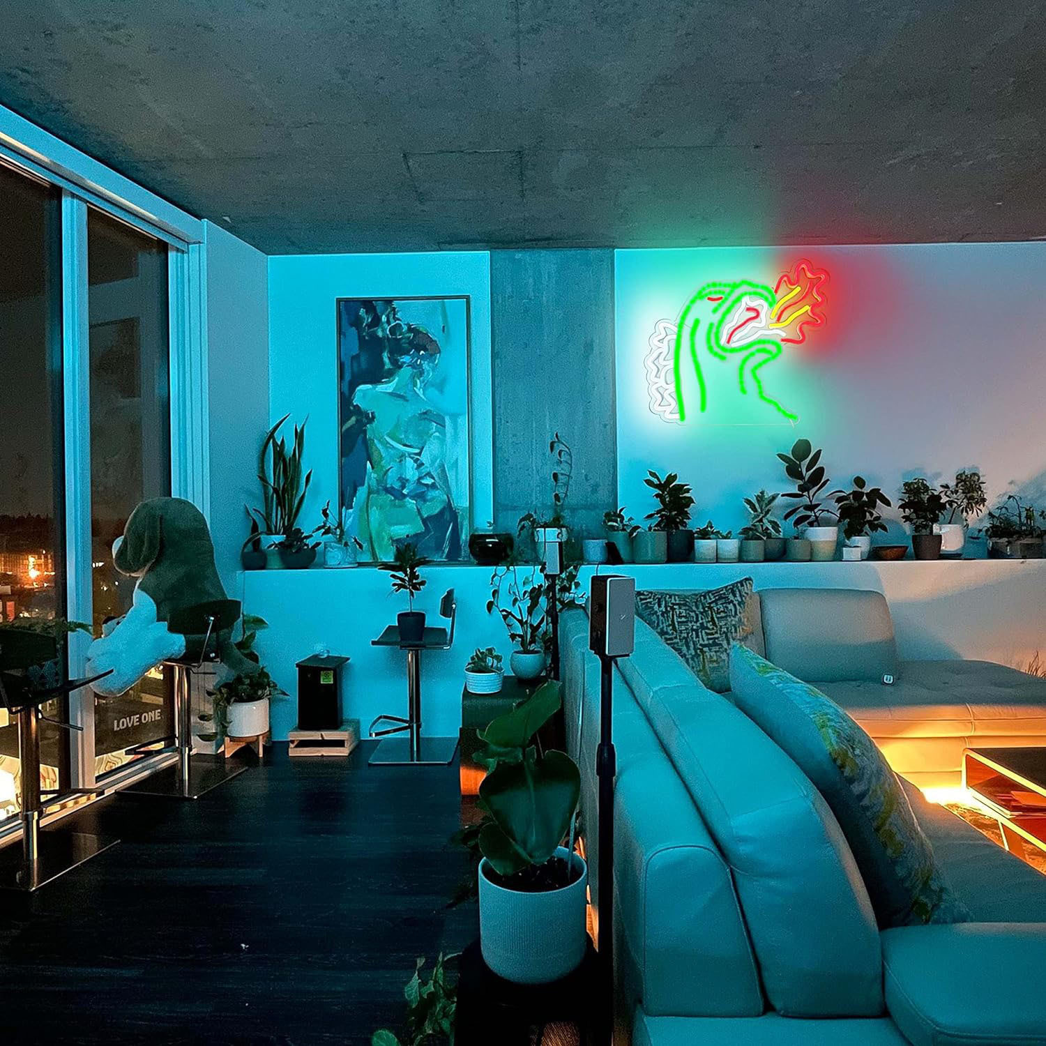 Neon Light King Monster Dimmable Led Neon Sign Wall Decor - Temu