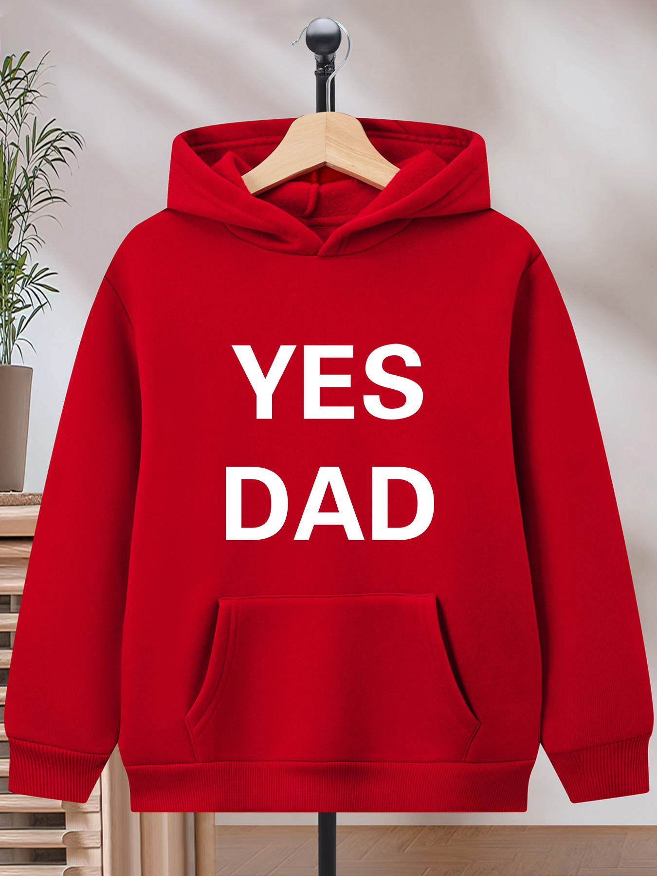 Yes Dad Letter Print Thick Sweatshirt For Boys Casual - Temu New Zealand