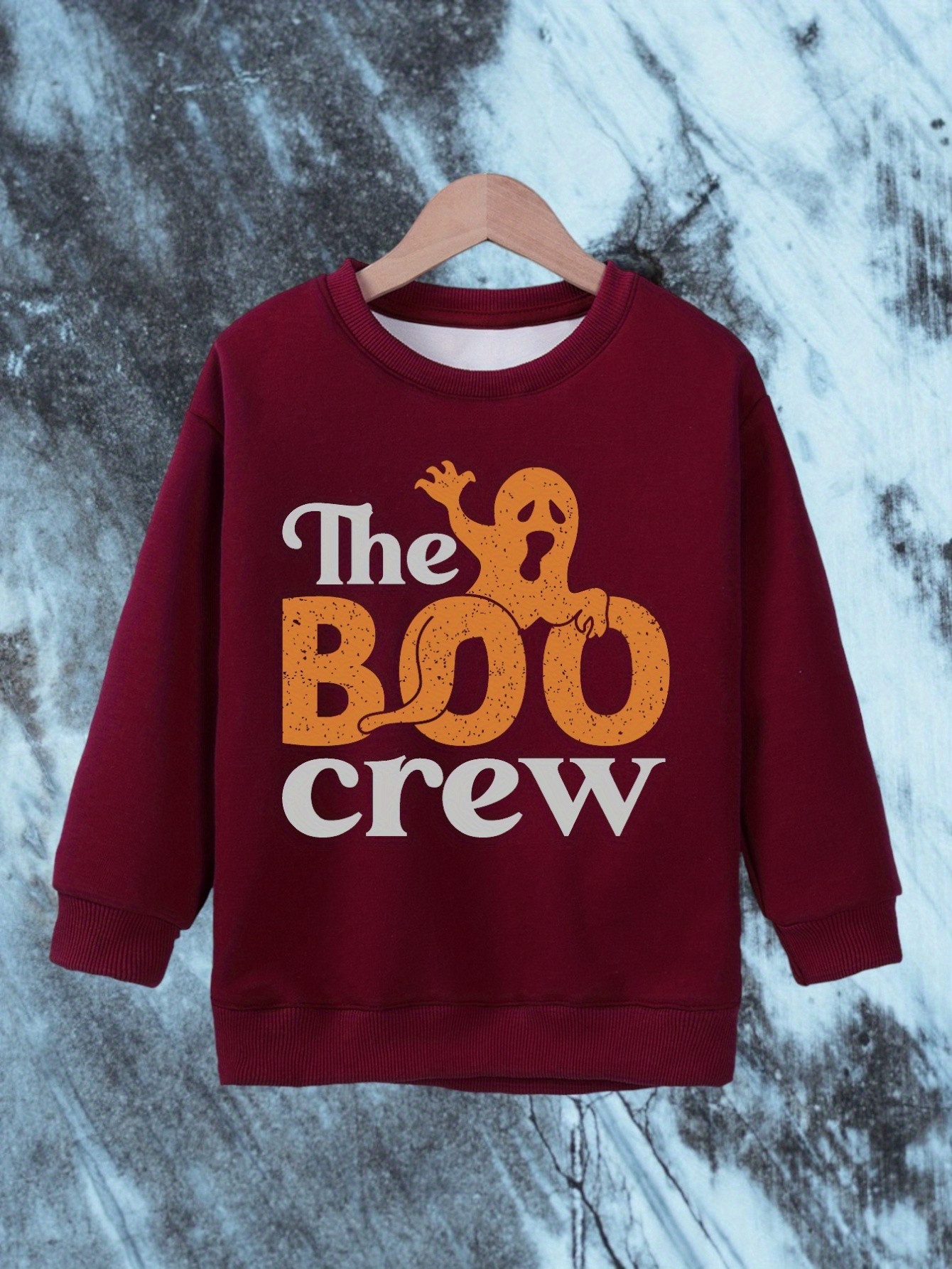 Boo Sweatshirt Kids Long - Temu Australia
