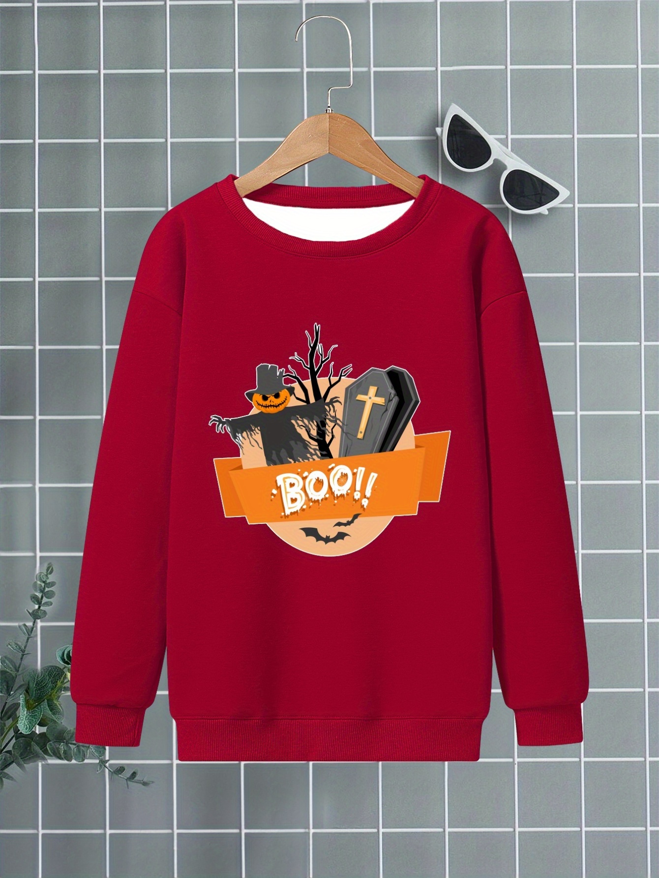 Halloween Ghost Pumpkin Pattern Print Boys Kids Casual Long - Temu New Zealand