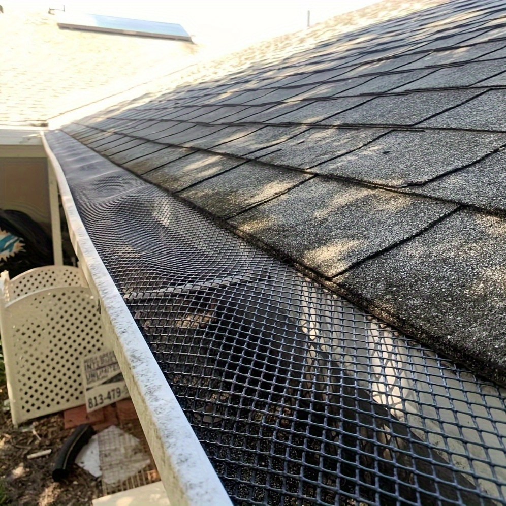 Gutter Guard Mesh Leaf Blocking Net Plastic Mesh Fence Mesh - Temu