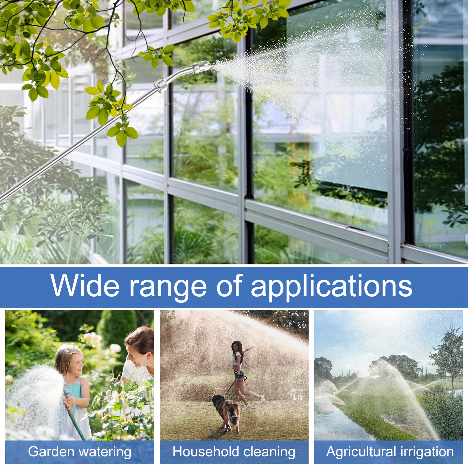 Sprayer Wand High Pressure Sprayer Stainless Steel Universal - Temu