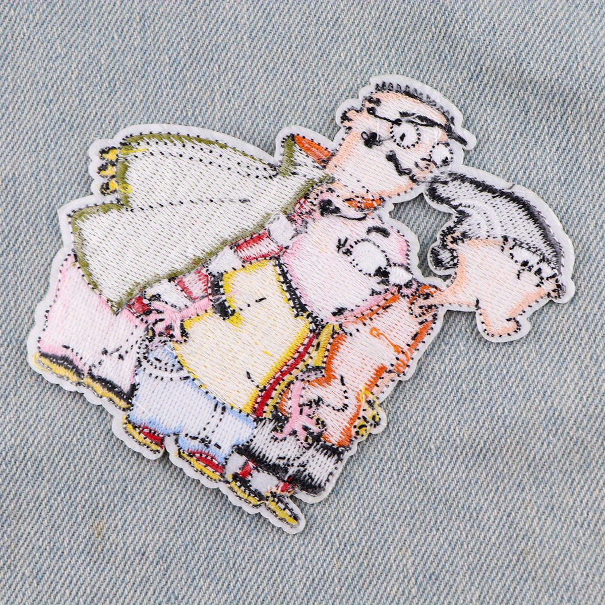 Funny Cartoon Embroidered Patch Applique Iron Transfer - Temu