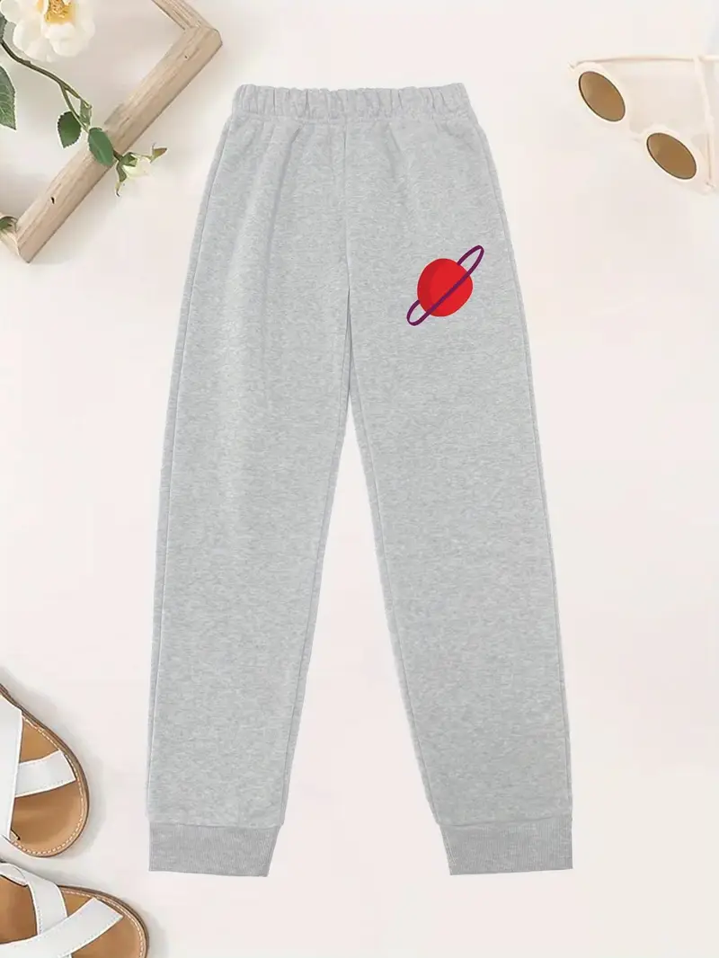 Cute Cartoon Pattern Girls High Waisted Jogger Sweatpants Temu Australia