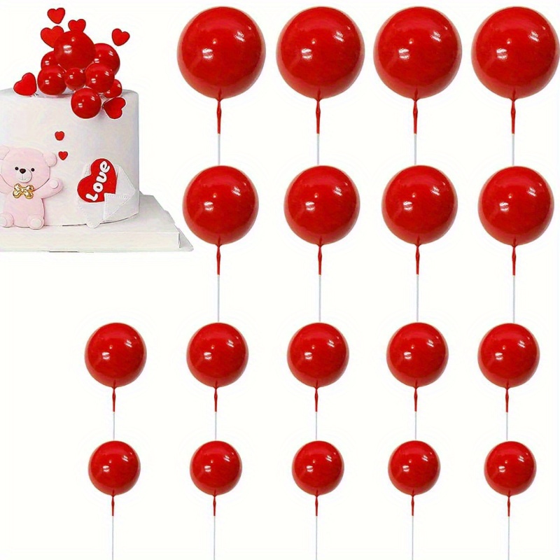 Golden Color Ball Shaped Cake Toppers Cupcake Toppers - Temu New Zealand