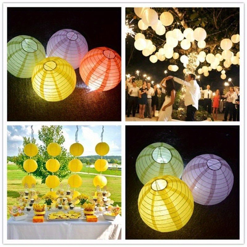 5pcs Vibrant Round Paper Lanterns Weddings Birthdays Christmas Celebrations 10 Color Options