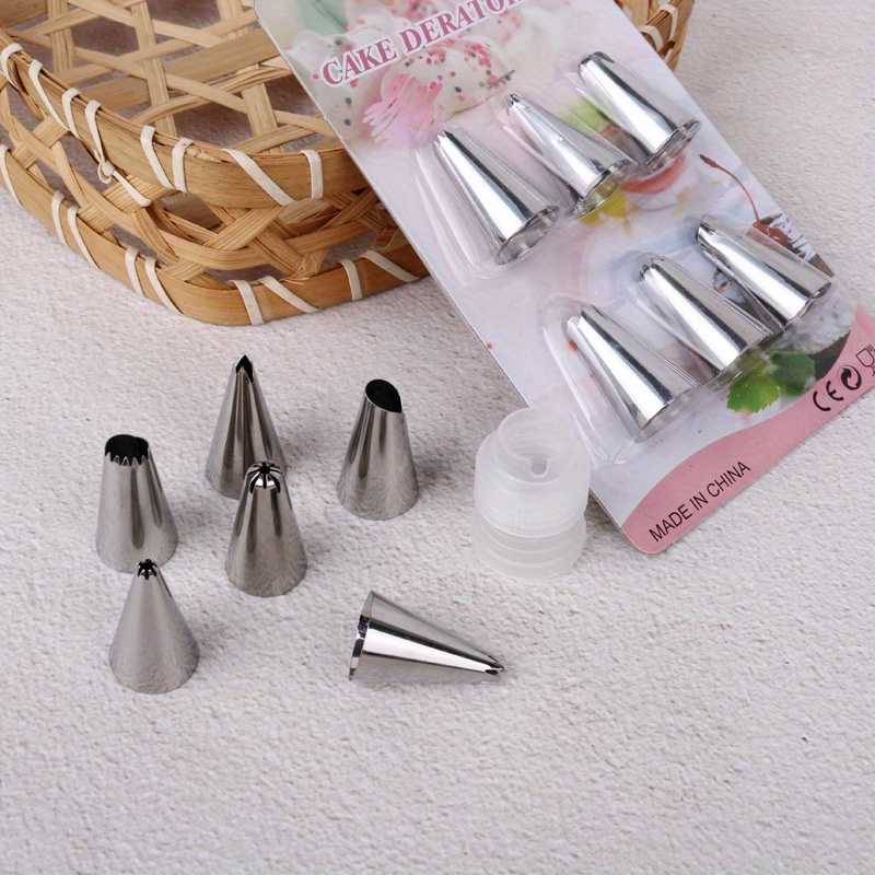 Cake Decorating Tool Kit Stainless Steel Pipping Tips Piping - Temu ...