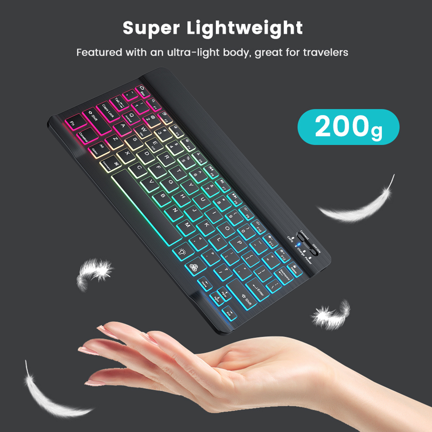 Wireless Keyboard Rgb Keyboard Backlit Keyboards For - Temu