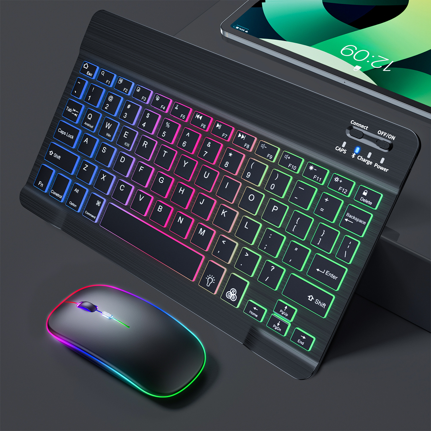 Wireless Keyboard Rgb Keyboard Backlit Keyboards For - Temu