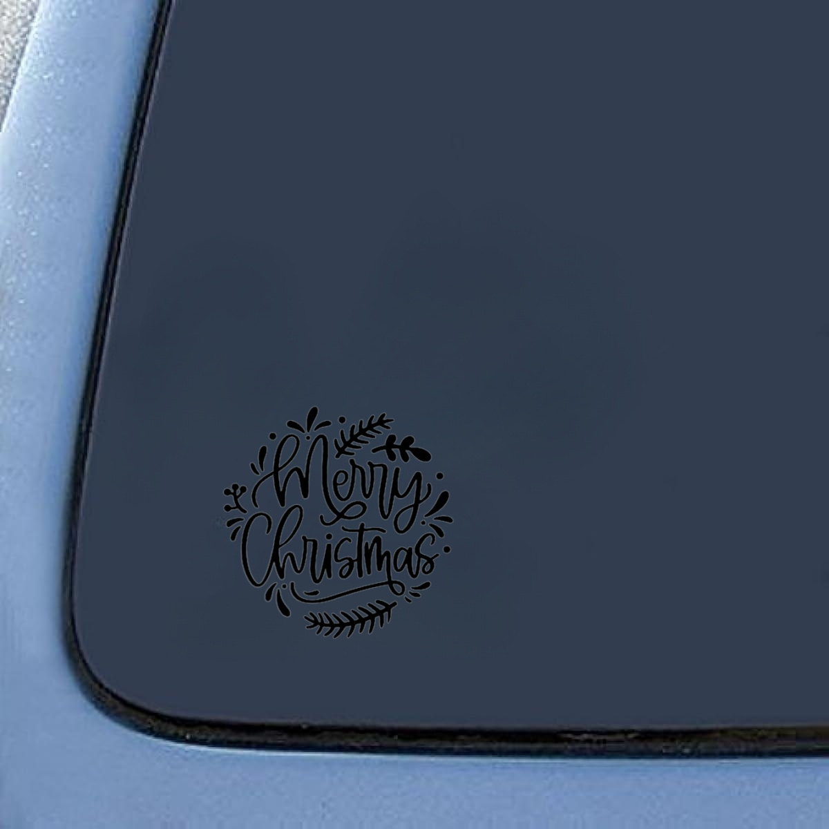 round merry christmas vinyl decal glass balloon wall premium - Temu ...