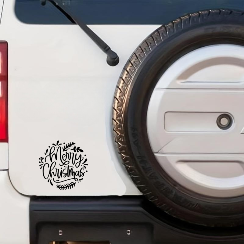 round merry christmas vinyl decal glass balloon wall premium - Temu ...