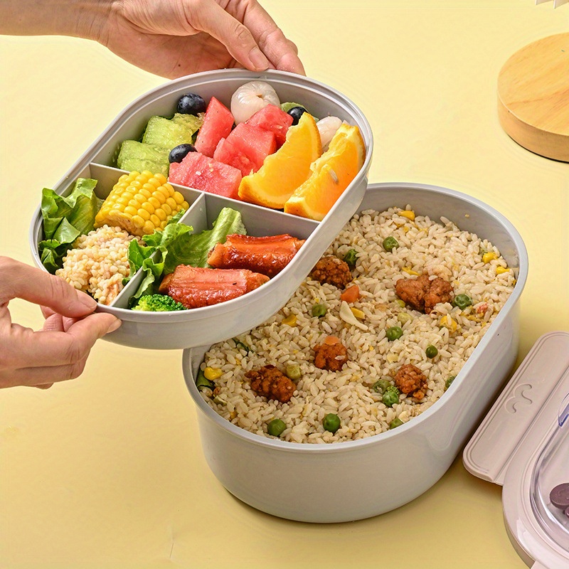 Bento Boxes Multi compartment Lunch Box Lid Cutlery Plastic - Temu