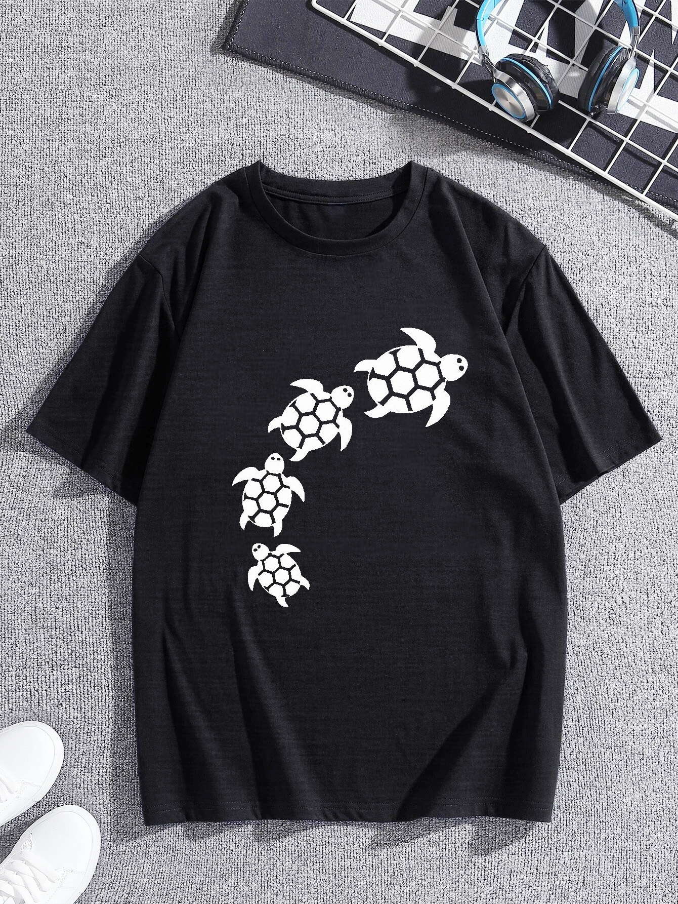 Lovely Sea Turtles Pattern Men's T shirt Summer Outdoor - Temu Canada