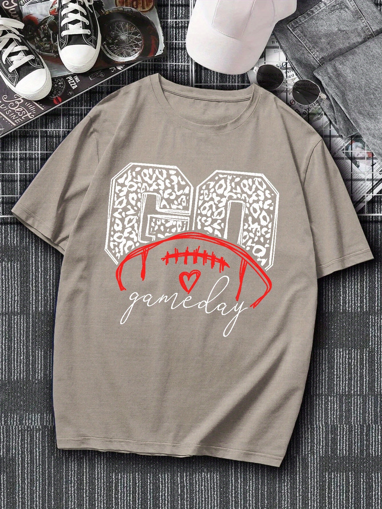 Go Football Drawing Pattern Men's T shirt Summer Sports - Temu Australia