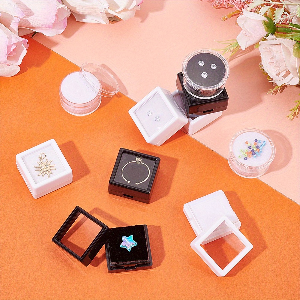 4 styles plastic gift boxes sponges small gemstone beads - Temu United ...