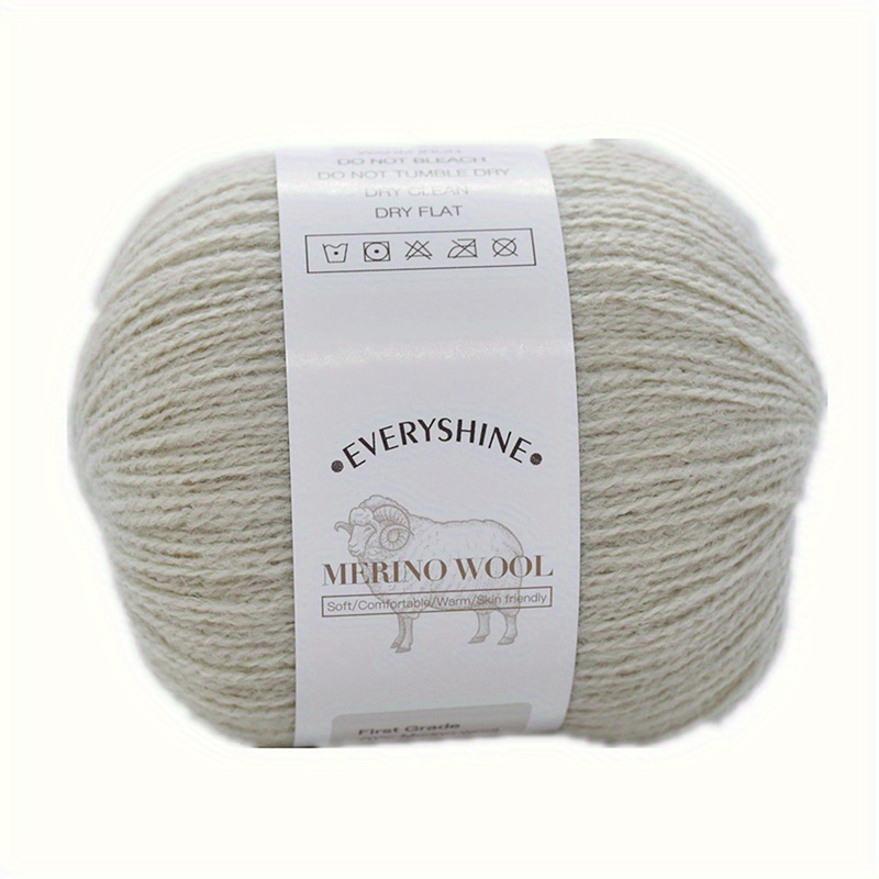 1pc Merino Wool Yarn For Knitting Luxury Warm Soft Lightweight Crochet ...