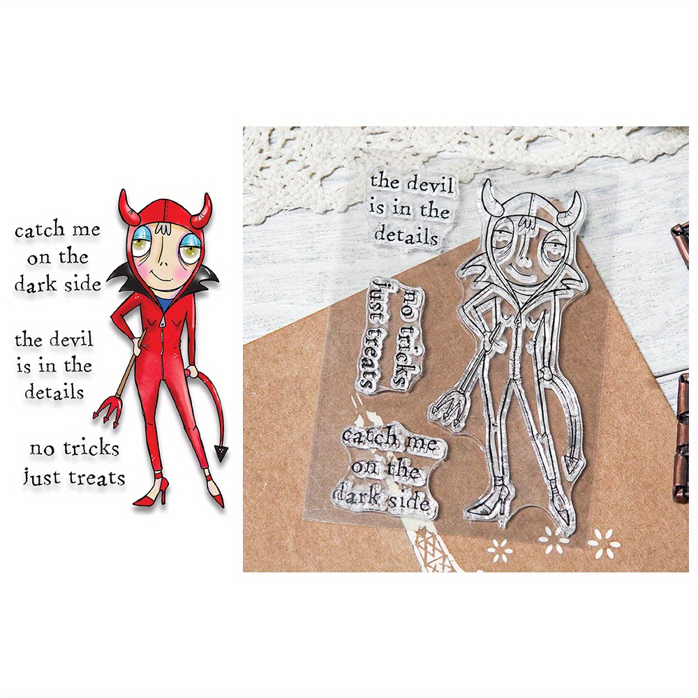 Funny Alien Image Clear Stamps Card Album Paper Craft Rubber - Temu ...