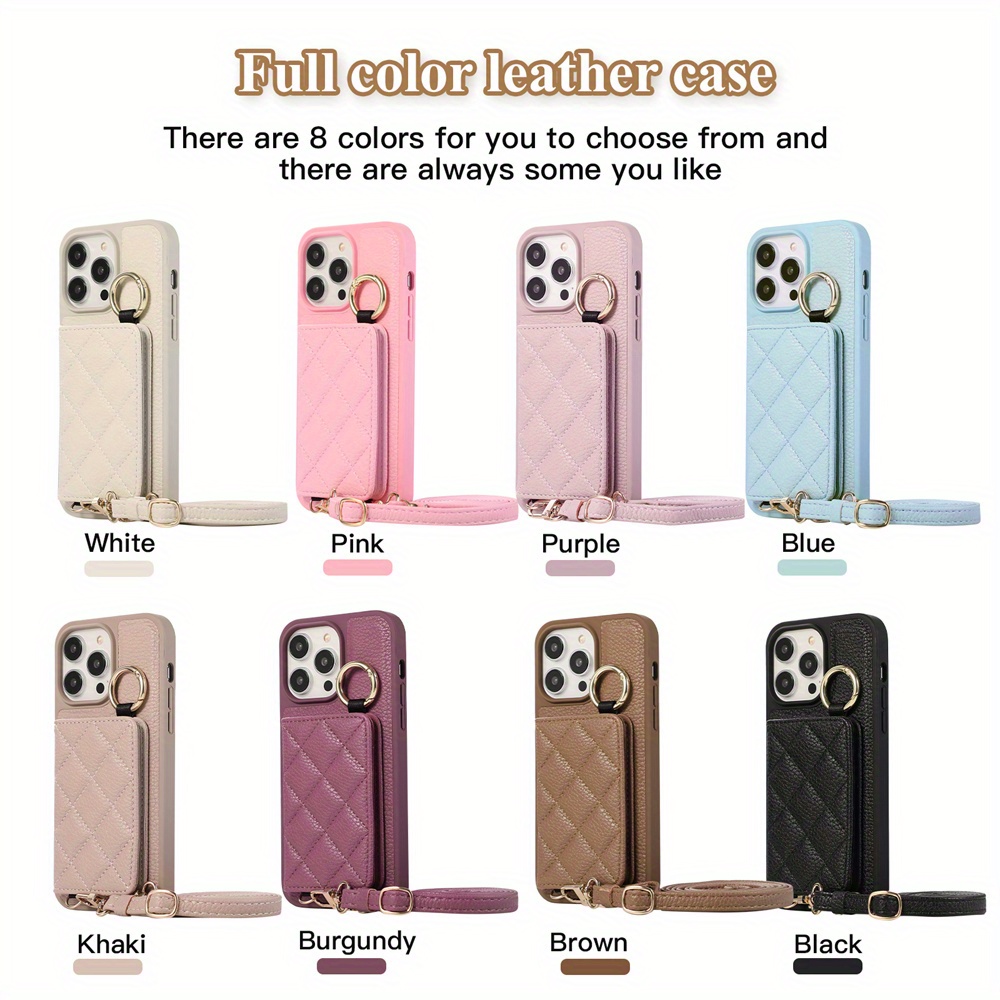 Case Iphone 15 14 13 12 11 Pro Max Crossbody Wristlet Case - Temu Ireland