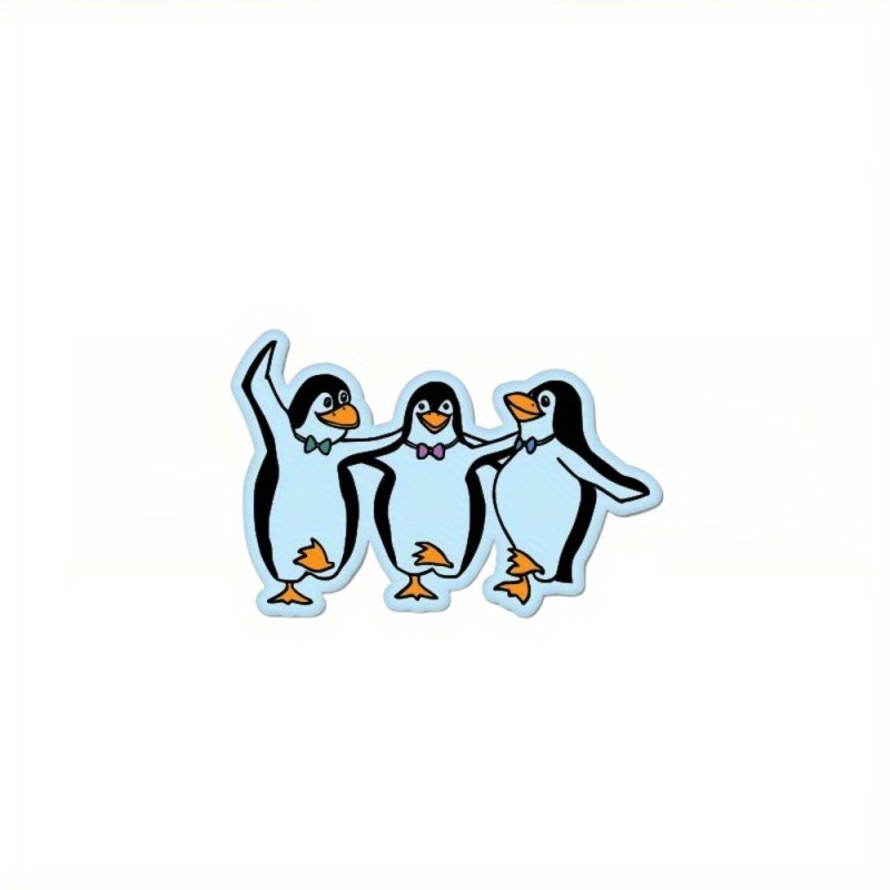 Cartoon Penguin Happy Cute Car Vinyl Sticker Decal - Temu Canada