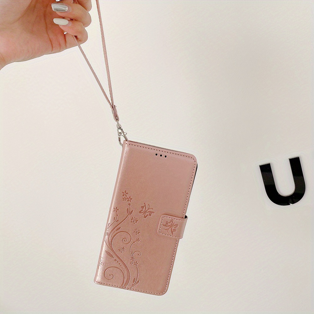 Funda Teléfono Tapa Cuero Pu Lujo Mariposa Iphone 15 14 13 - Temu Mexico