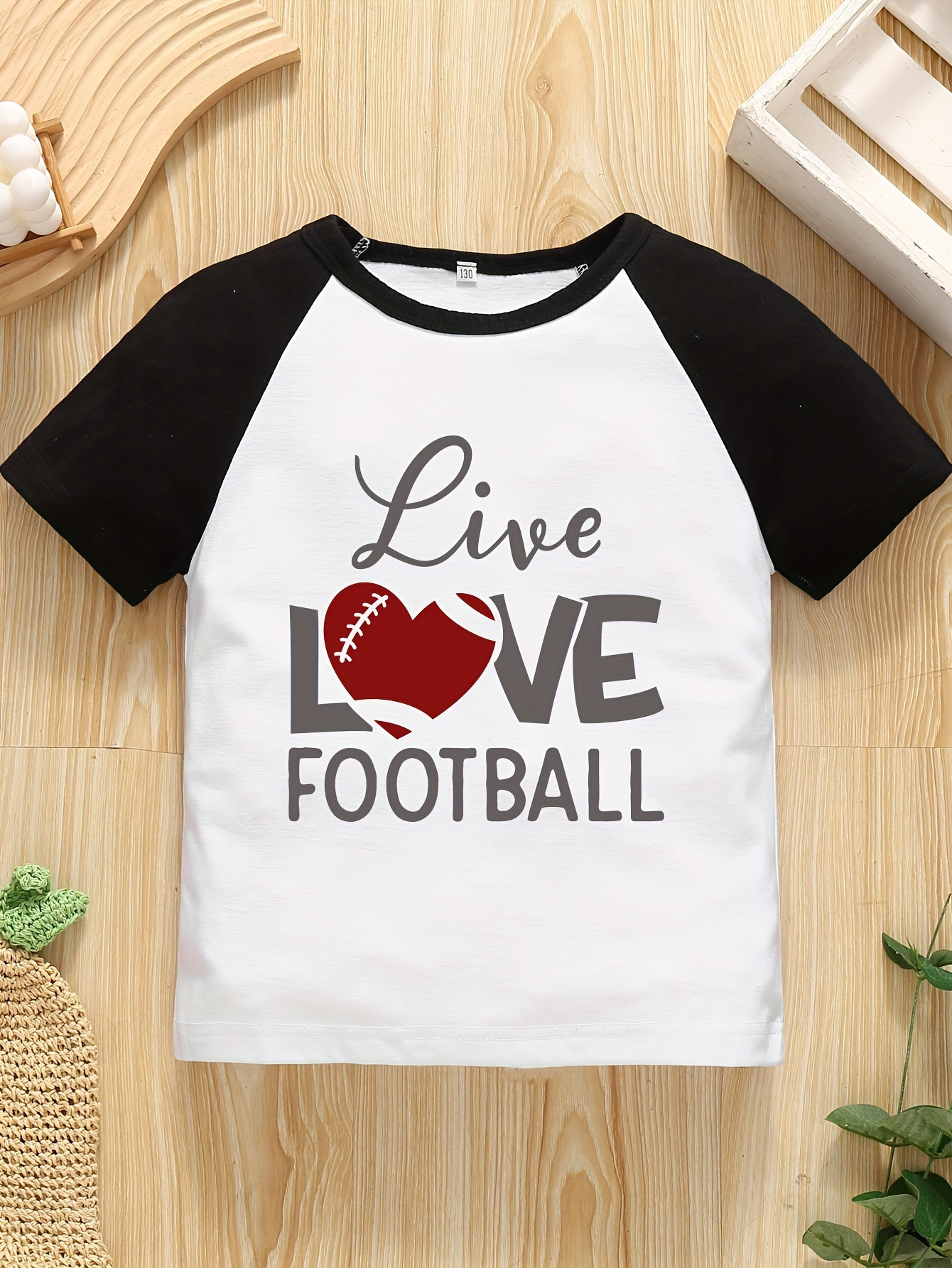 Splicing Game Print Short Sleeve Rugby Pattern T shirt Girls - Temu Denmark