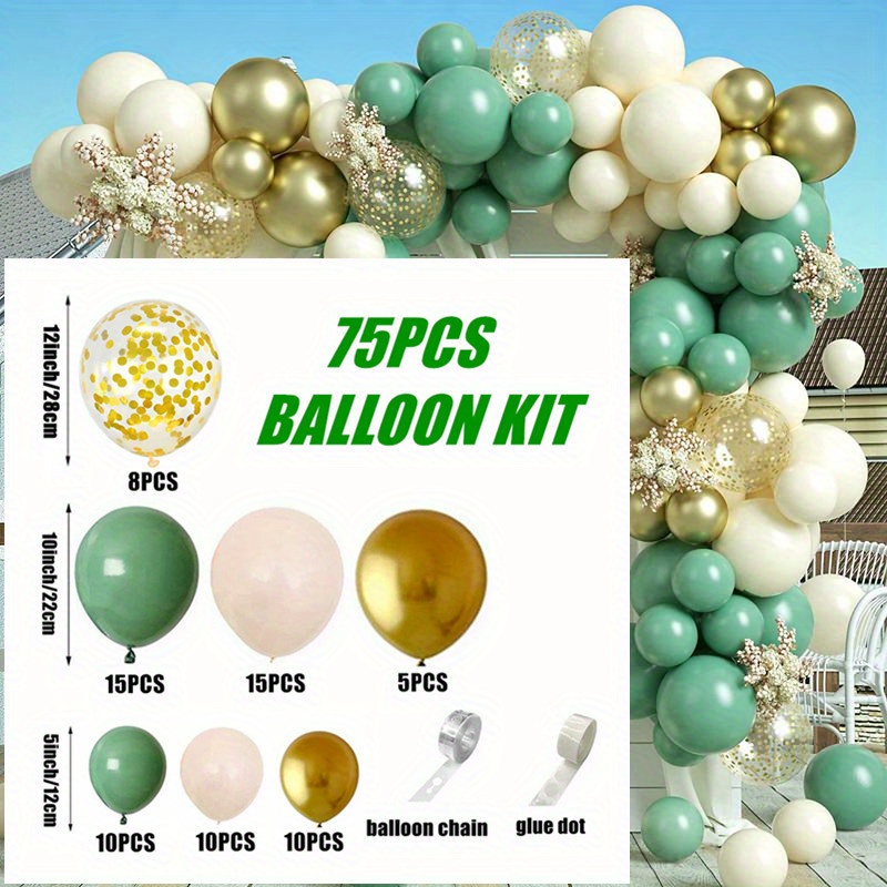 75 Pièces Kit D'arche Guirlande Ballons Décoration Mariage - Temu France