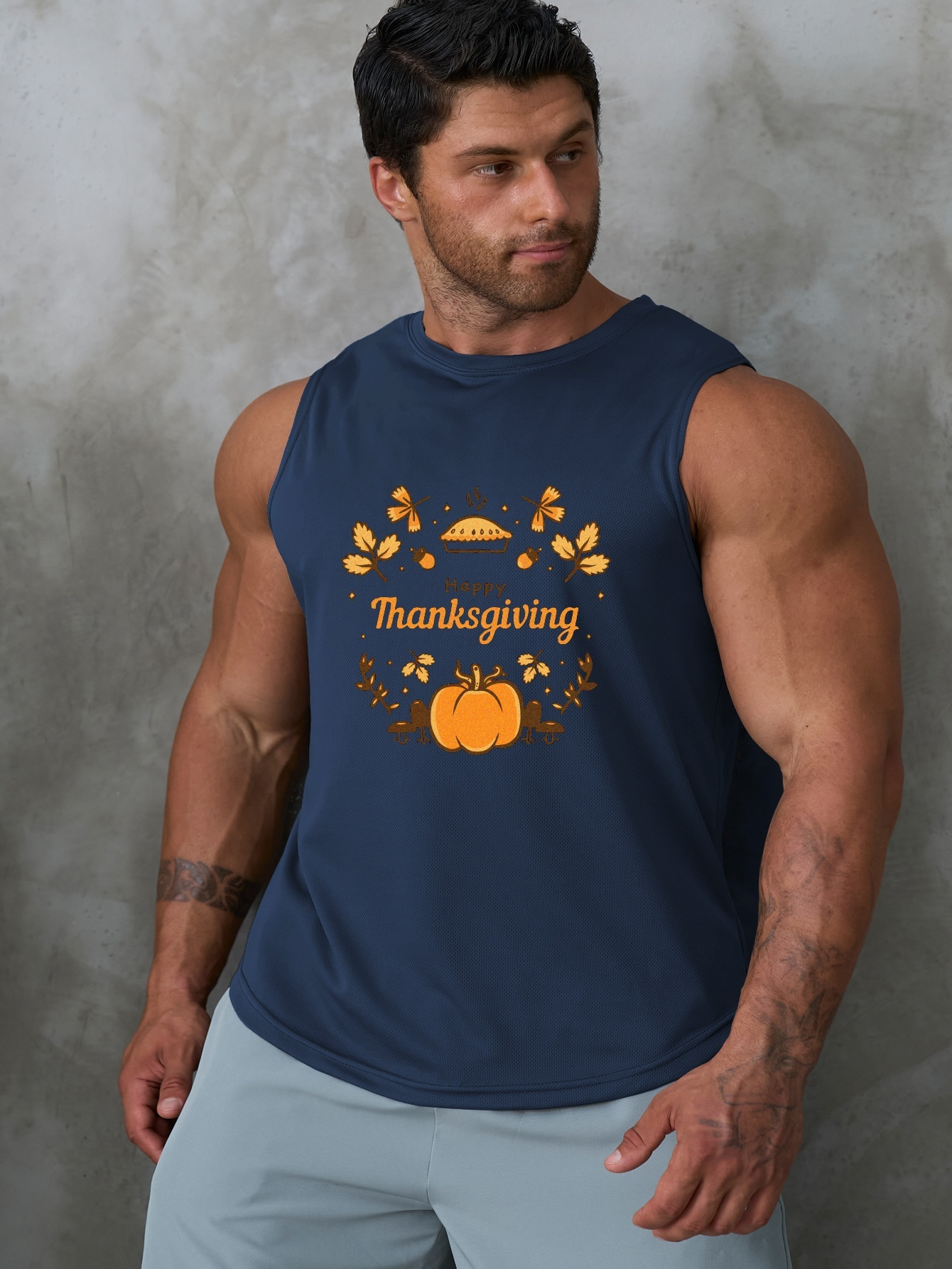 'thanksgiving Pumpkin Pie' Print A shirt Tanks Sleeveless - Temu Canada