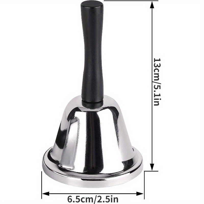 Loud Hand Bell Silvery Steel Hand Bells Adults Dinner Bells - Temu