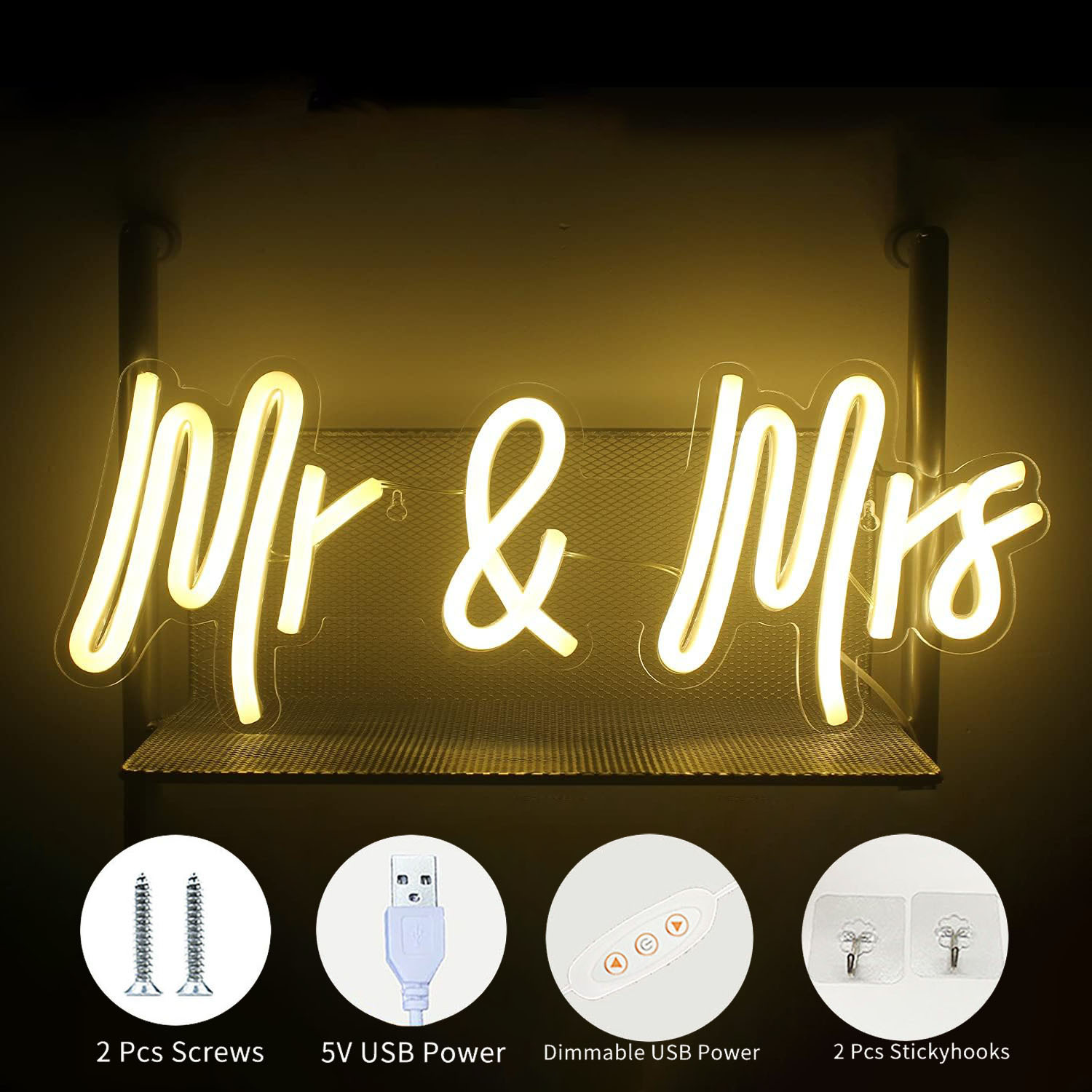 Mr. Mrs. Neon Sign Light Neon Led Decorative Neon Signs - Temu New Zealand