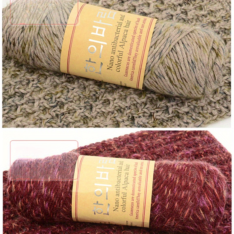 Wool Coat Shawl Stick Alpaca Thick Needlework Handmade Diy - Temu Canada