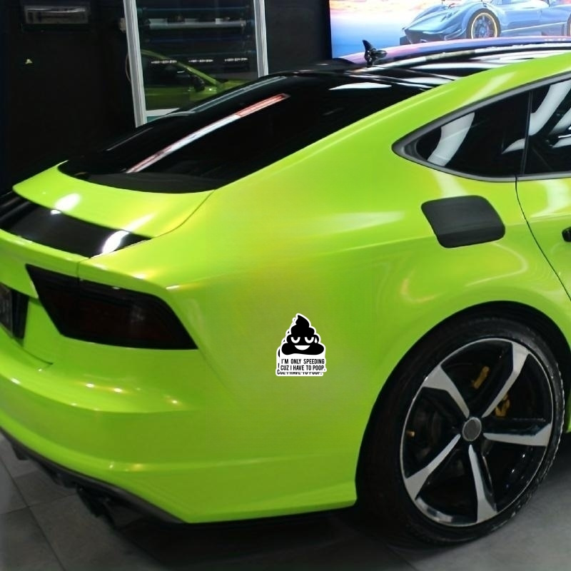 Speeding Car Sticker Decal Funny Joke Luggage Rude Stupid - Temu United ...