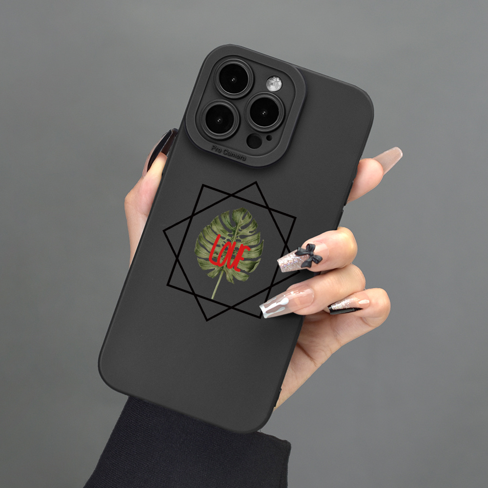 Square Pattern Design Shockproof Slim Protective Phone Case - Temu ...